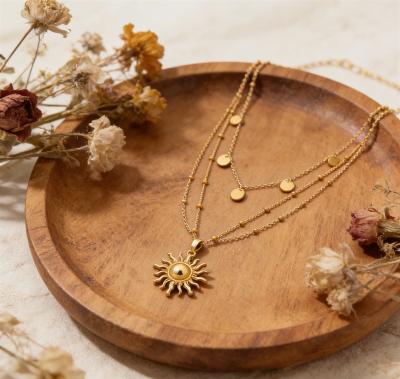 China Waterproof Hypoallergenic Stainless Steel Necklace Chain with Pendant for Women for sale