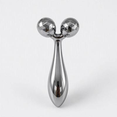 China 3D Metal Facial & Body Massager Roller – V-Shaped Contour Lift Tool for sale
