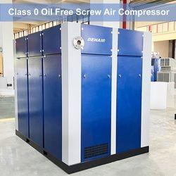 China Oil Less Oilless Industrial Dry Rotary Screw Air Compressor Without Oil with 90bar for sale