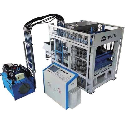 China Building Material Shops Automatic Hydraulic Press Earth Red Brick Clay Tile Making Machinery Machinery Block Concrete for sale