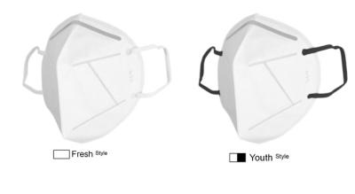 Cina Maschera di protezione medica eliminabile della piega KN95 FFP2 di Earloop 5 in vendita