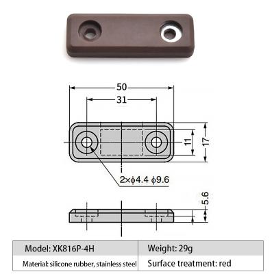 Cina Vite magnetica della porta del fermo del fermo della porta per l'armadietto del Governo della mobilia in vendita