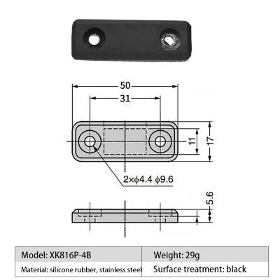 Cina Vite magnetica della porta del fermo del fermo della porta per l'armadietto del Governo della mobilia in vendita