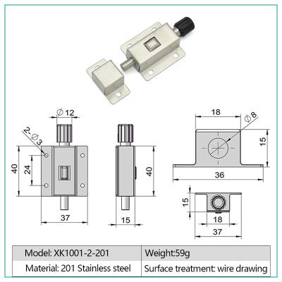 China Impact Resistance Slide Bolt Latch Lock Drawing Polishing for sale