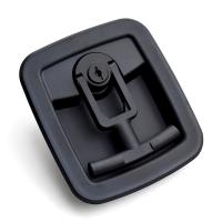 China Plastic Black Recessed Paddle Latch Lock For Storage Bins Tool Boxes for sale