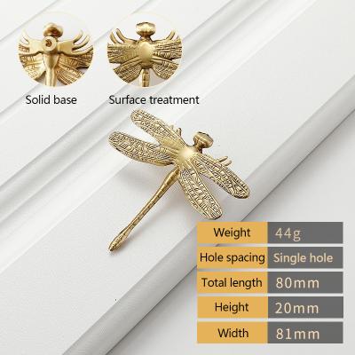 Cina Maniglie per porte del guardaroba a farfalla libellula 96-128 mm Decorazione push pull in vendita