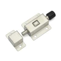 China Ring Pull Spring Latch Lock Stainless Steel Loaded Auto Sliding Drawing Polishing for sale