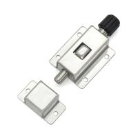 China Ring Pull Spring Latch Lock Stainless Steel Loaded Auto Sliding Drawing Polishing for sale