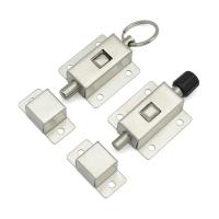 China Ring Pull Spring Latch Lock Stainless Steel Loaded Auto Sliding Drawing Polishing for sale