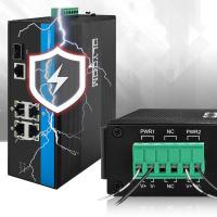 China Outdoor PoE Managed Switch Gigabit Ethernet Network 2.5G Fiber Dual 48V Input for sale