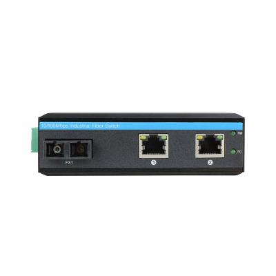 China Gigabit Ethernet Mini Fiber Switch 2 x UTP Cat5e/Cat6 10/100/1000 Copper Ports + 1 x Fiber Port SM Dual Fiber 20KM SC for sale