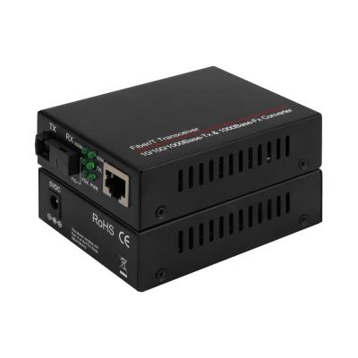 Cina Convertitore multimediale non gestito Mini Single Core 100/1000M Single Mode nero in vendita