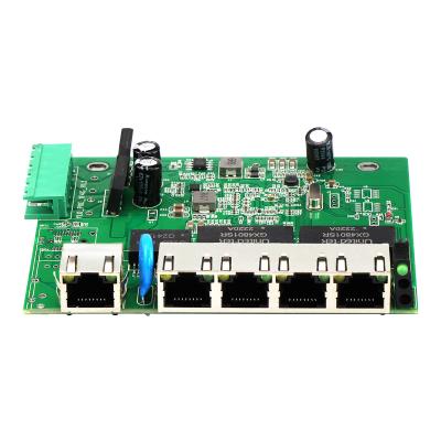China 5 Portos E-Mark Switch de rede industrial PCBA Gigabit Baseado não gerenciado 12V 24V for sale