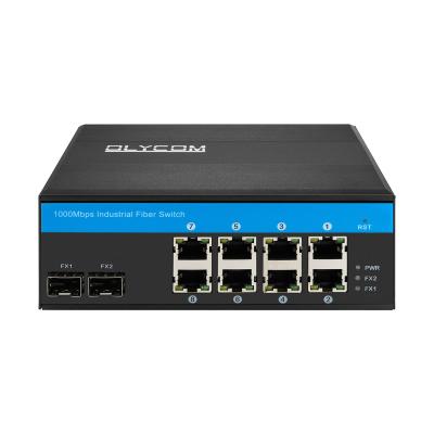 Китай Промышленный управляемый коммутатор PoE 8 портов 2.5G волокна 15.4W/30W PSE 240W Бюджет L2 управляемый продается