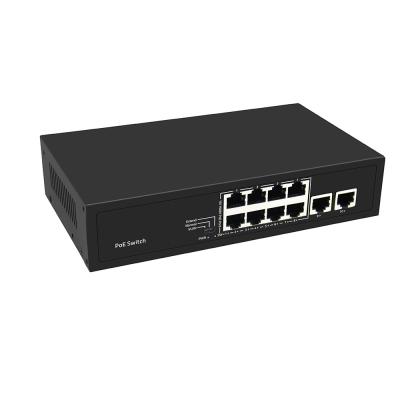 中国 8 ポート PoE スイッチ10/100M ファースト イーサネット VLAN 250 メートル PoE 距離 AC 入力 未管理 販売のため