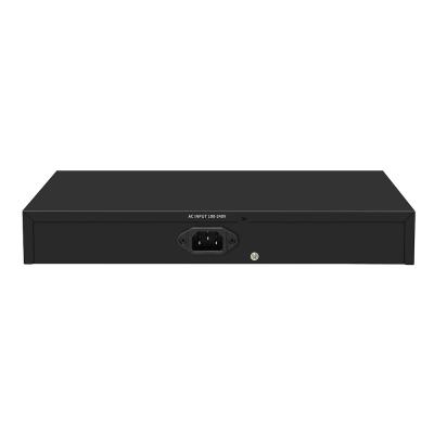 China 16 Port 250-Meter PoE Switch PoE Af/At 10/100M Support VLAN Mode 300W Budget for sale