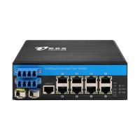 China 8 port optical fiber Switch managed industrial network switch witch D2*2B bypass for sale