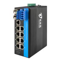 China 8 port optical fiber Switch managed industrial network switch witch D2*2B bypass for sale