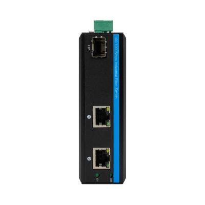 中国 ミニギガビット 2RJ45+SFP ポースイッチ 屋外光ファイバーメディアコンバーター 販売のため