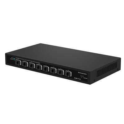 中国 8ポート 10G ファイバースイッチ 1G 2.5G コンパイル 未管理 DC12V 入力 リアルテックベース 販売のため