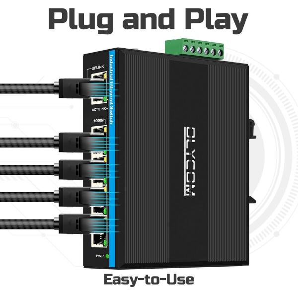 1000mbps 4 porte POE estensore af/at/bt 30w/60w/90w 1 Porta 802.3bt PoE++ a 4 Porta 802.3af/at estensore ethernet all'aperto