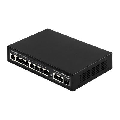 China Extended Range 8-Port PoE Switch 10/100M with 120W/150W Consumption and 250m Coverage for sale