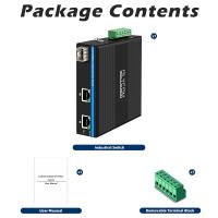 China Mini Optical Fiber Converter Industrial Ethernet Switch Poe Switch DC48V Input for sale