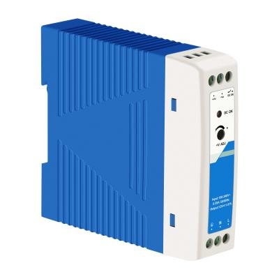 China 12V Din Power Supply Plastic 1.67A 20W AC/DC Input CE UL Listed Industrial Grade for sale