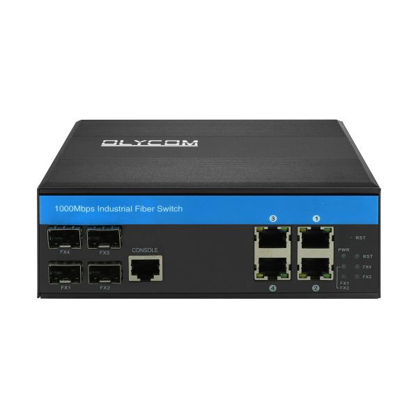 8 ポート ギガビット イーサネット スイッチ L2 管理されたアウトドアネットワーク スイッチ 4RJ45+4SFP