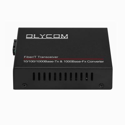 China Fast Ethernet Fiber Optic Ethernet Converter 10/100M Single-Mode Bi-Directional Transceiver SC to RJ45 20km for sale