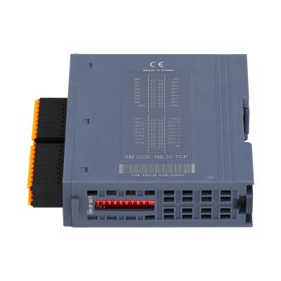 China Modbus-TCP bus PAL I/O System extensible coupler Industrial Control 16DI+16DO PNP DC24V Input 2RJ45 IP20 for sale