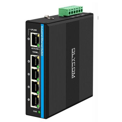 China 5 Port Web Managed PoE Switch Gigabit Network 120W Active PoE Rugged Design CE for sale