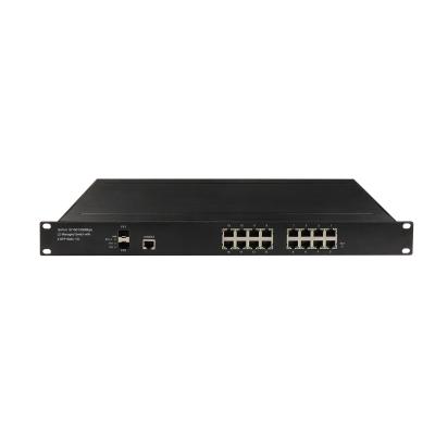 China 16-Port 1G 2.5G Managed PoE Switch Rack Mounted SFP Uplinks Fanless AC Powered for sale