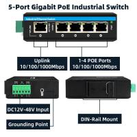 China Industrial Solar PoE Switch DC12-48V 240W Web Managed Network Switch for Cctv Systems for sale