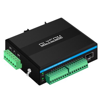 China Contact Closure over Fiber Optic Extender 8-Channel Bidirectional DIN35 Mounted CE for sale