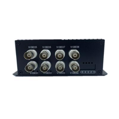 China 8 Port Analog Video Digital Optical Converter Multiplexer Over Coaxial Cable DC5V for sale