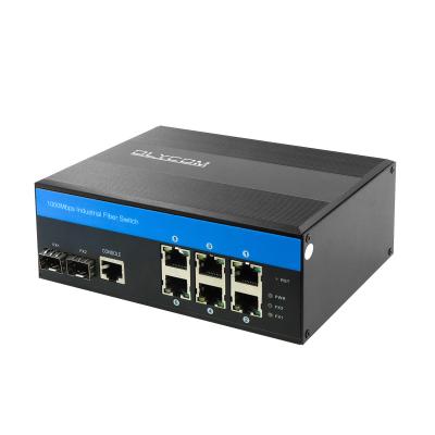 China 40Gbps 6 Port Managed Switch , Gigabit Network Switch Din Rail Mount for sale