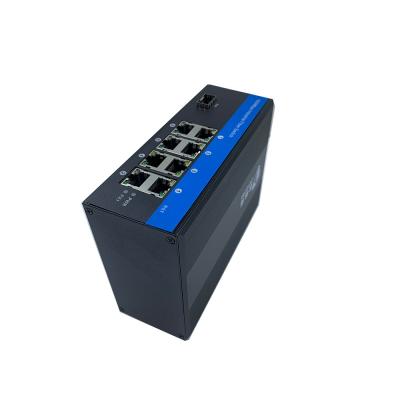 China IP44 Industrial Network Switch Ethernet Din Rail Installation 8 RJ45 Ports for sale