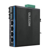 Κίνα Τεσσάρων RJ45 βιομηχανική οπτική ίνα 6 διακοπτών δικτύων λιμένων σύνολο λιμένων - διπλός ημιαμφίδρομος προς πώληση