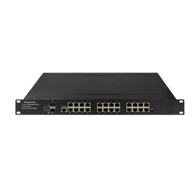 China 80Km Industrial Network Poe 24 Port Managed Switch Vlan SNMP Web Support for sale