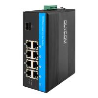 China 8 PORT INDUSTRIAL NETWORK SWITCH GIGABIT SFP FIBER ETHERNET DIN RAIL CE UNMANAGED for sale