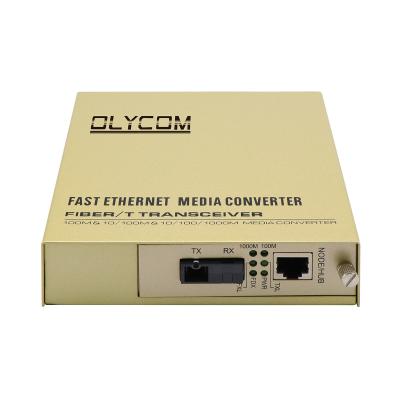 Cina Convertitore multimediale Ethernet a fibra ottica a singolo nucleo Non gestito Input CA 1310/1550nm 220V in vendita