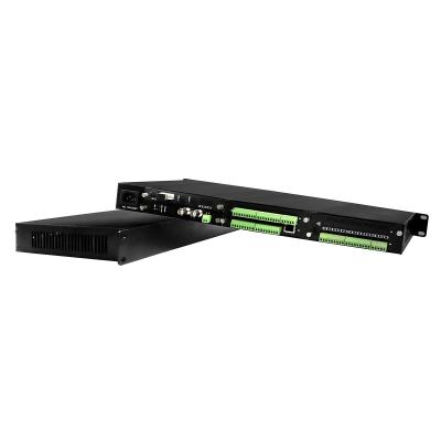 China 3G SDI Video Ethernet Data Fiber Converter Bidi RS232 Contact Closure Optical Extender 1U Rack for sale