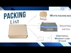 Two SFP Port Hardened Network Switch , FCC Certification  6 Port Gigabit Ethernet Switch