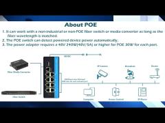 Comutador POE gerenciado industrial de alto desempenho com 10 portas e saída de energia de 90W