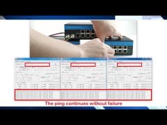 Outdoor 2.5G Managed Fiber Switch Industrial Gigabit Ethernet 8 Port ERPS Ring Manageable