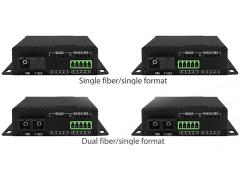RS422/RS485 Fiber Optic Converter Plug And Play DC5V CE FCC ROHS ST SC FC Port