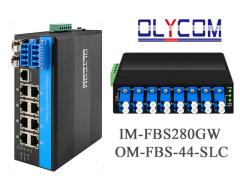 8 Port Industrial Bypass Managed Ethernet Switch 2.5G Glasvezel Bescherming Vitesse Chip