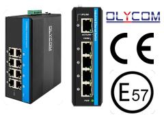 E-Mark Ethernet Switch 8 Port 100/1000M Sensor automático de grau industrial não gerenciado