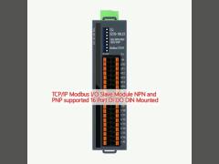 TCP/IP Modbus I/O スレーブ モジュール NPN と PNP がサポートされている 16 ポート DI DO DIN 搭載